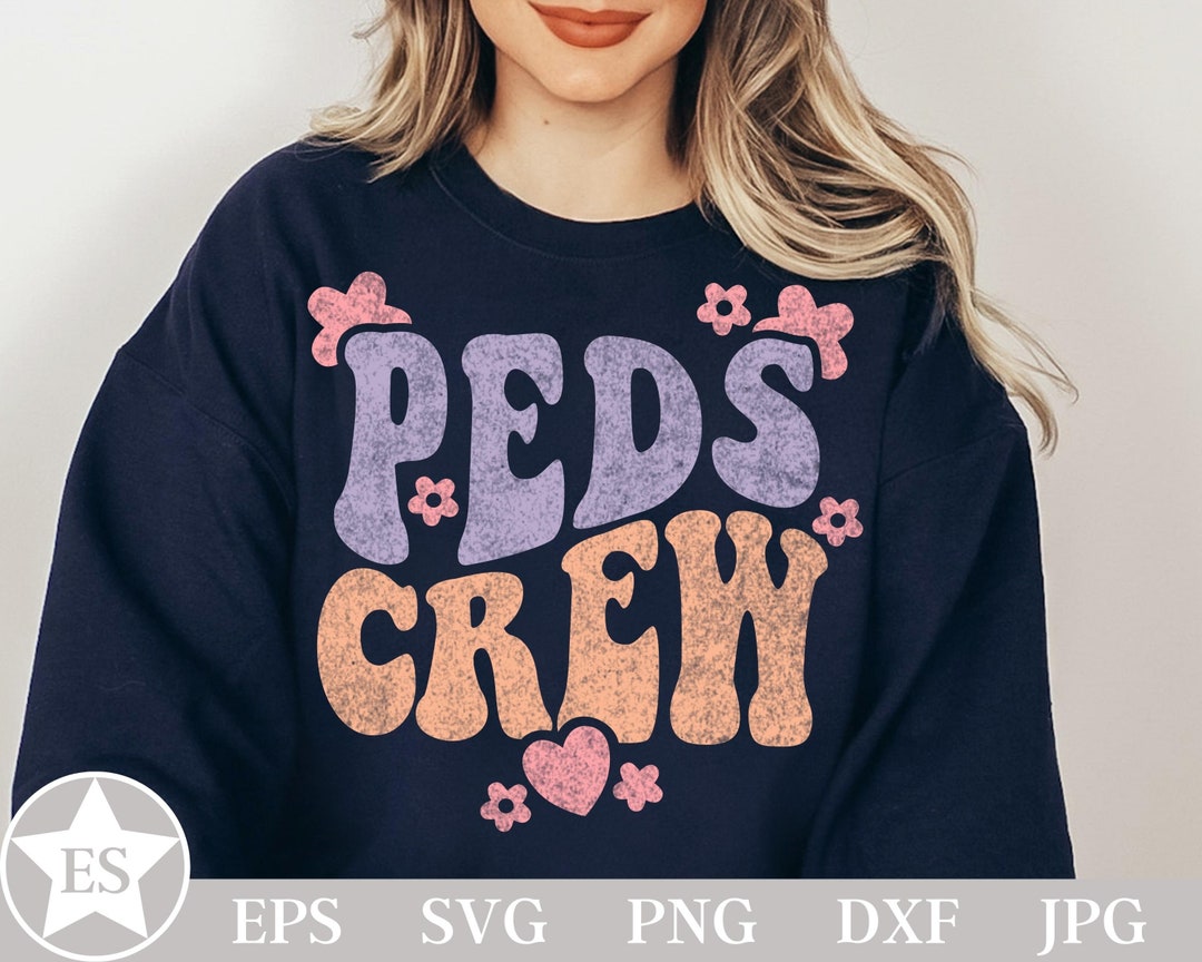 PEDS Crew Png Design | Pediatric Nurse Png | PEDS Sublimation Designs ...