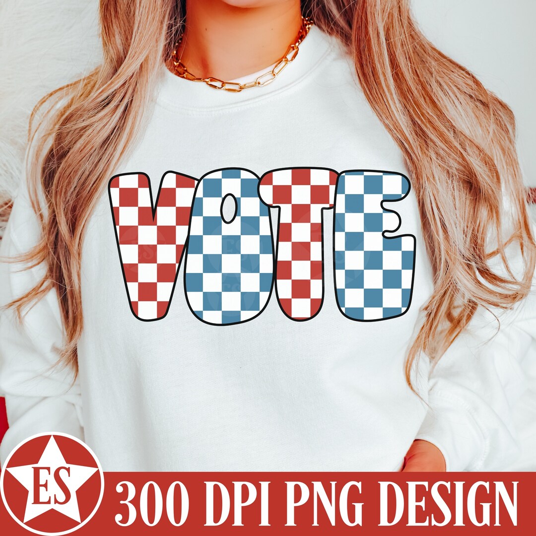 Retro Vote PNG Sublimation Design Election Design Png Election Png Vote ...