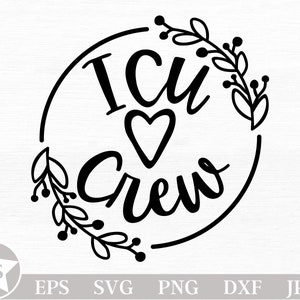 ICU Crew Svg | ICU Svg | ICU Nurse Svg | Icu Png | Icu Nurse Png | Icu ...
