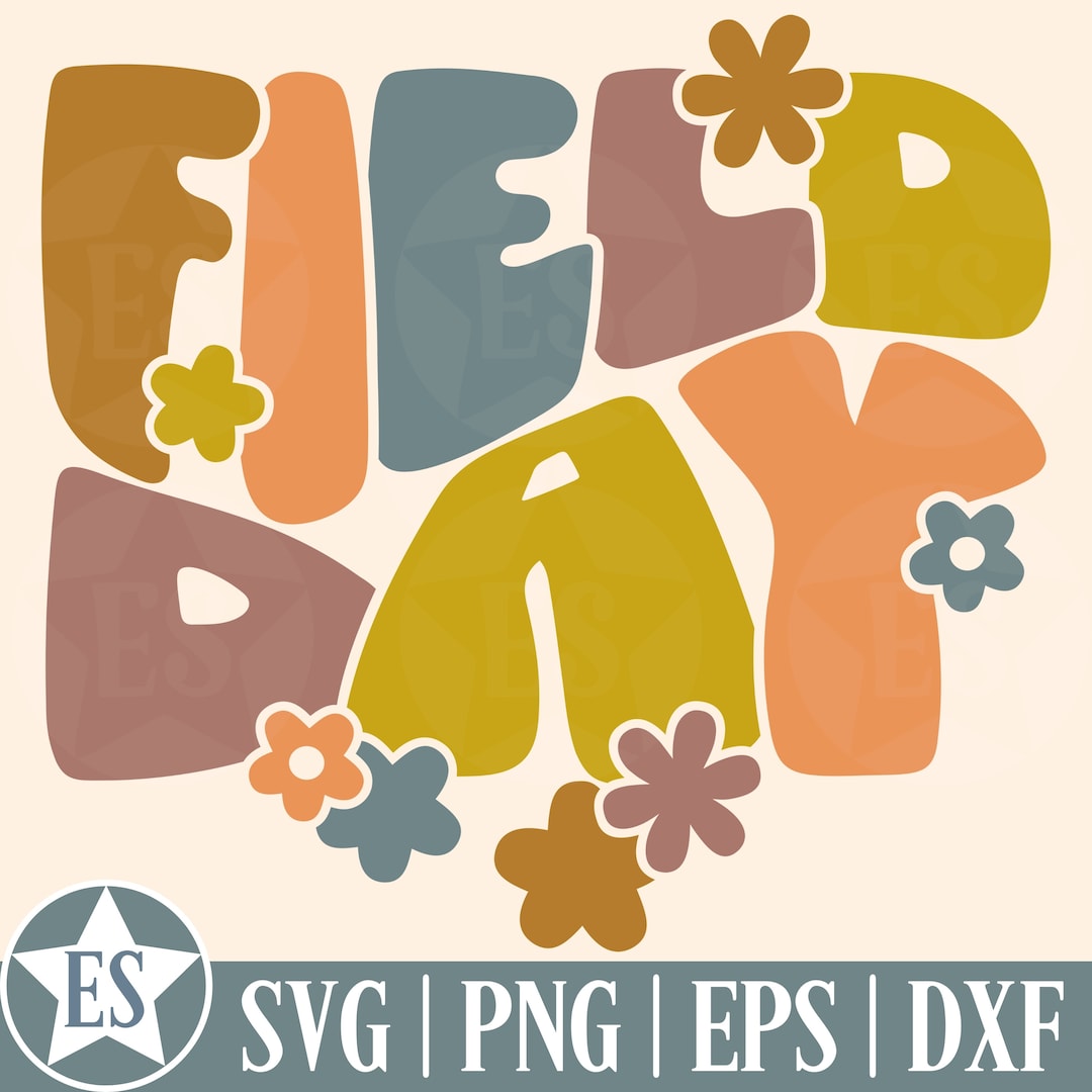 School Field Day SVG & PNG Floral Field Day PNG Boho Last Day of School ...