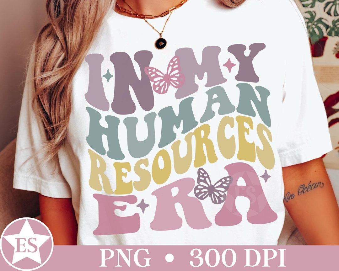 Trendy Human Resources PNG | Retro HR Sublimation Design | Human ...