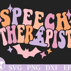 Halloween SLP Svg Halloween Speech Therapy Svg Spooky Speech Therapist ...