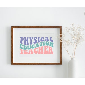 Physical Education Teacher Svg, PE Teacher Svg, Phys Ed Svg, Teacher ...