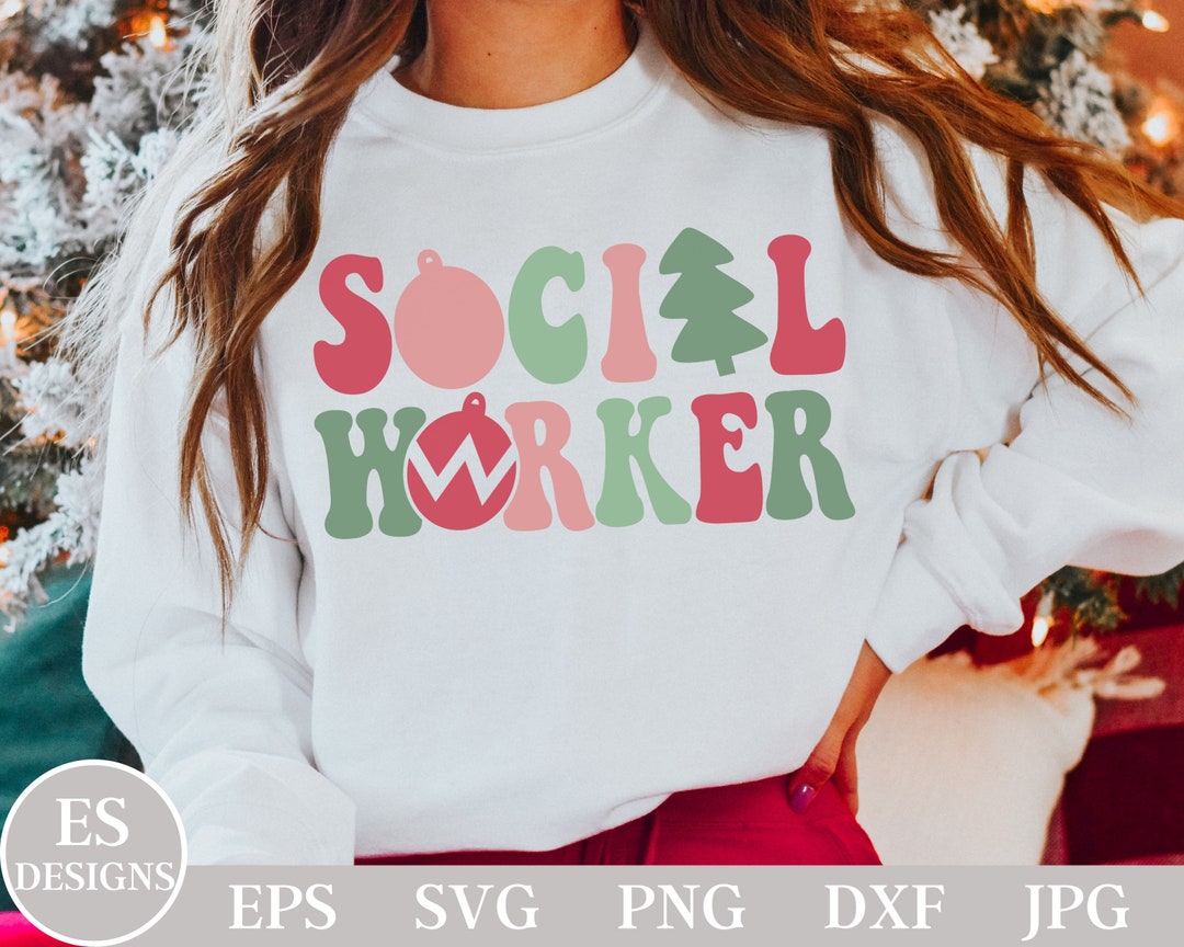Social Worker Christmas SVG | Christmas Social Worker Svg | Social ...
