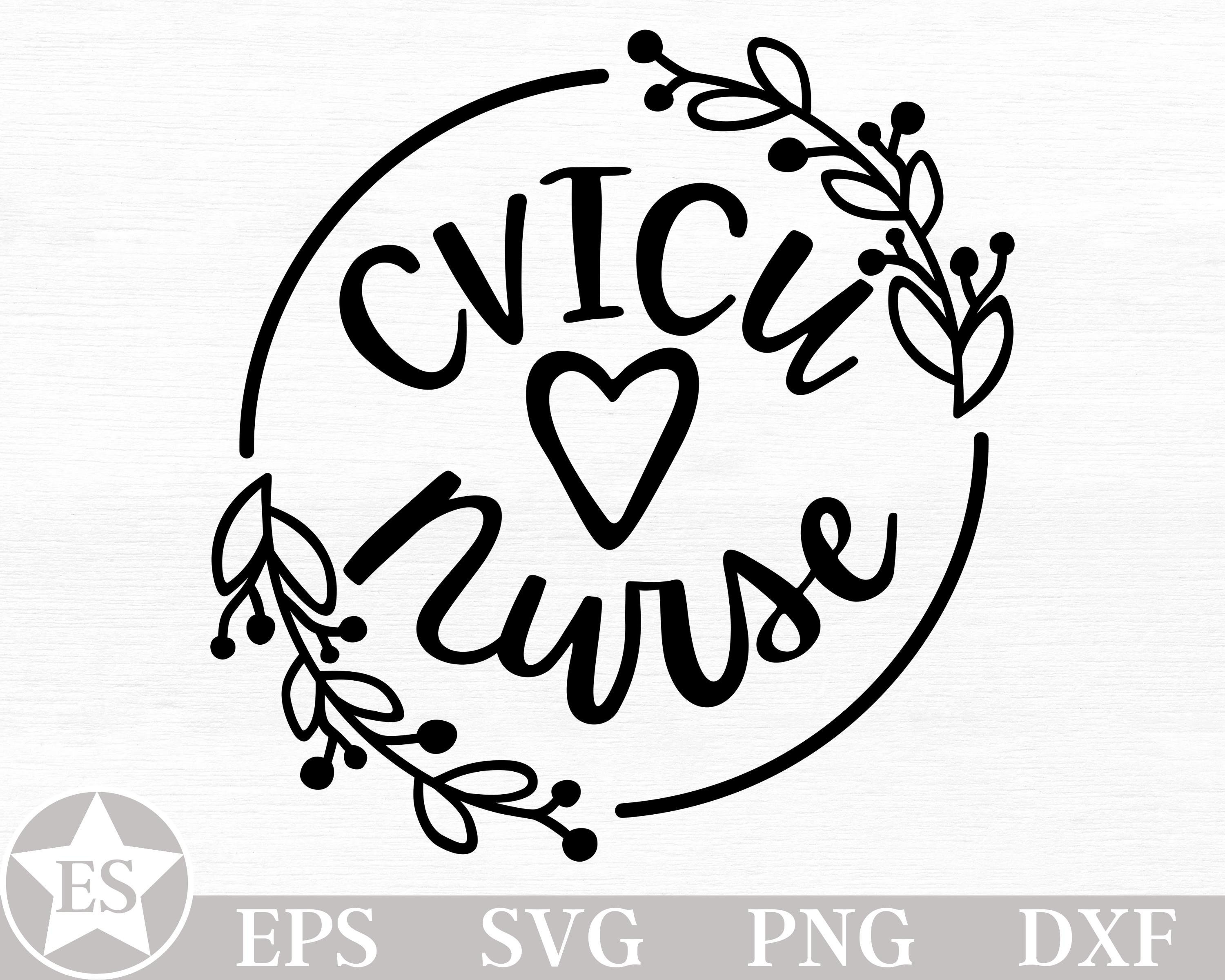 CVICU Nurse Svg CVICU Nurse Png CVICU Sublimation - Etsy