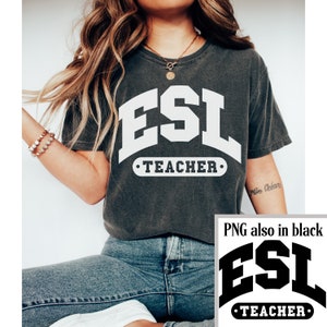 ESL SVG Design | ESL Teacher Svg Esl Png for Sublimation Esl Teacher ...