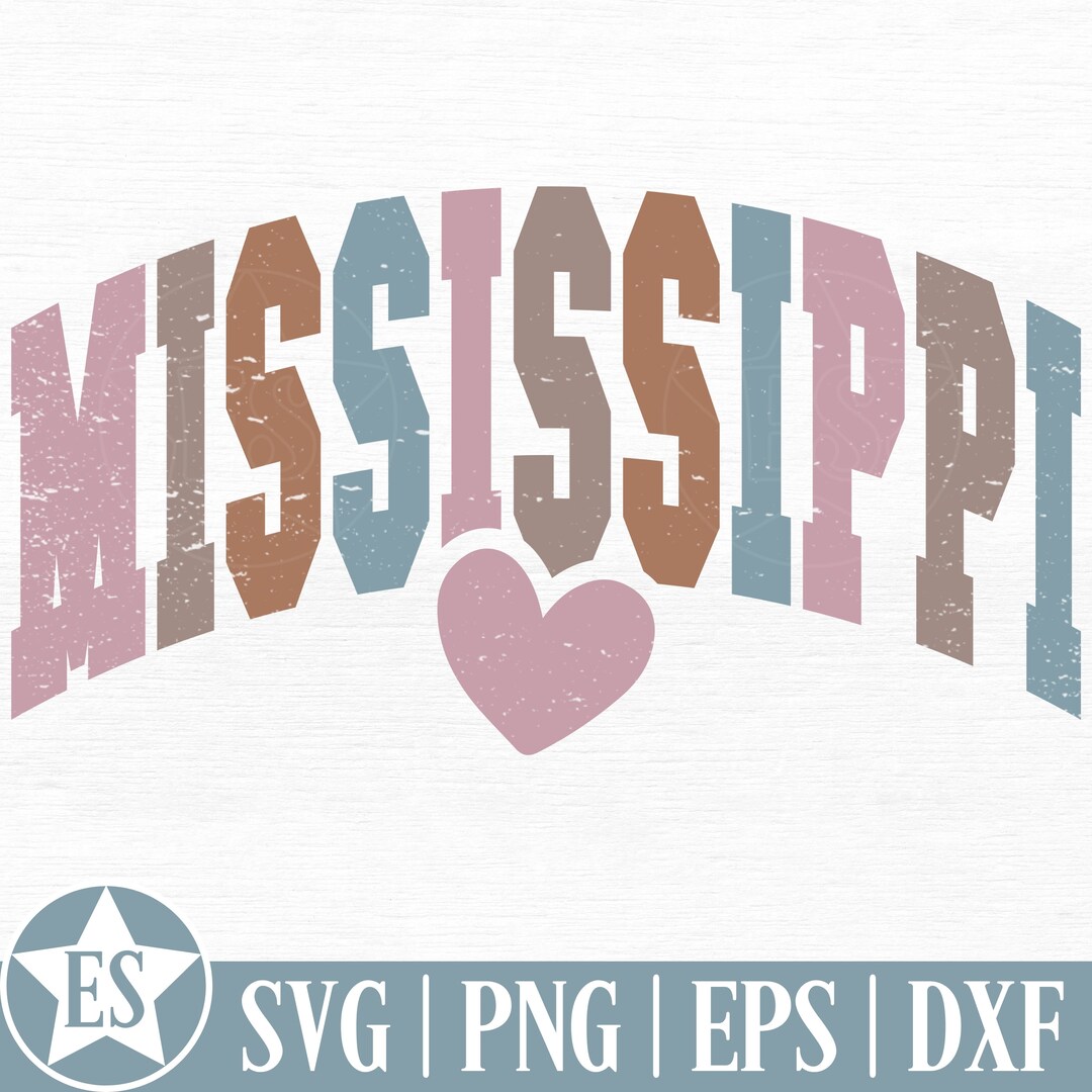 Varsity Mississippi PNG Sublimation Design | Retro Mississippi Svg Mississippi State Svg ...