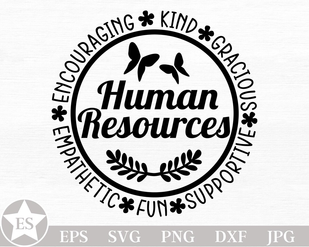 HR SVG Human Resources Svg Office Svg and Cut Files Hr - Etsy