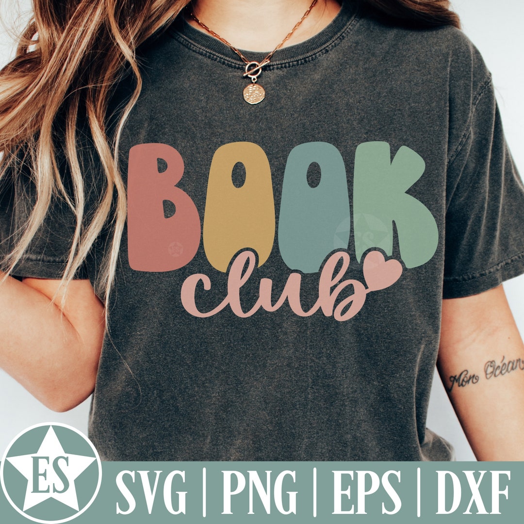 Heart Book Club SVG | Boho Book Club Png Sublimation Design Reading Svg ...