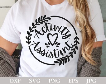 Activities Assistant Svg - Etsy