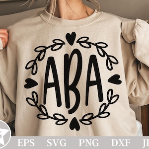 ABA Svg Applied Behavior Analyst Svg ABA Png ABA - Etsy