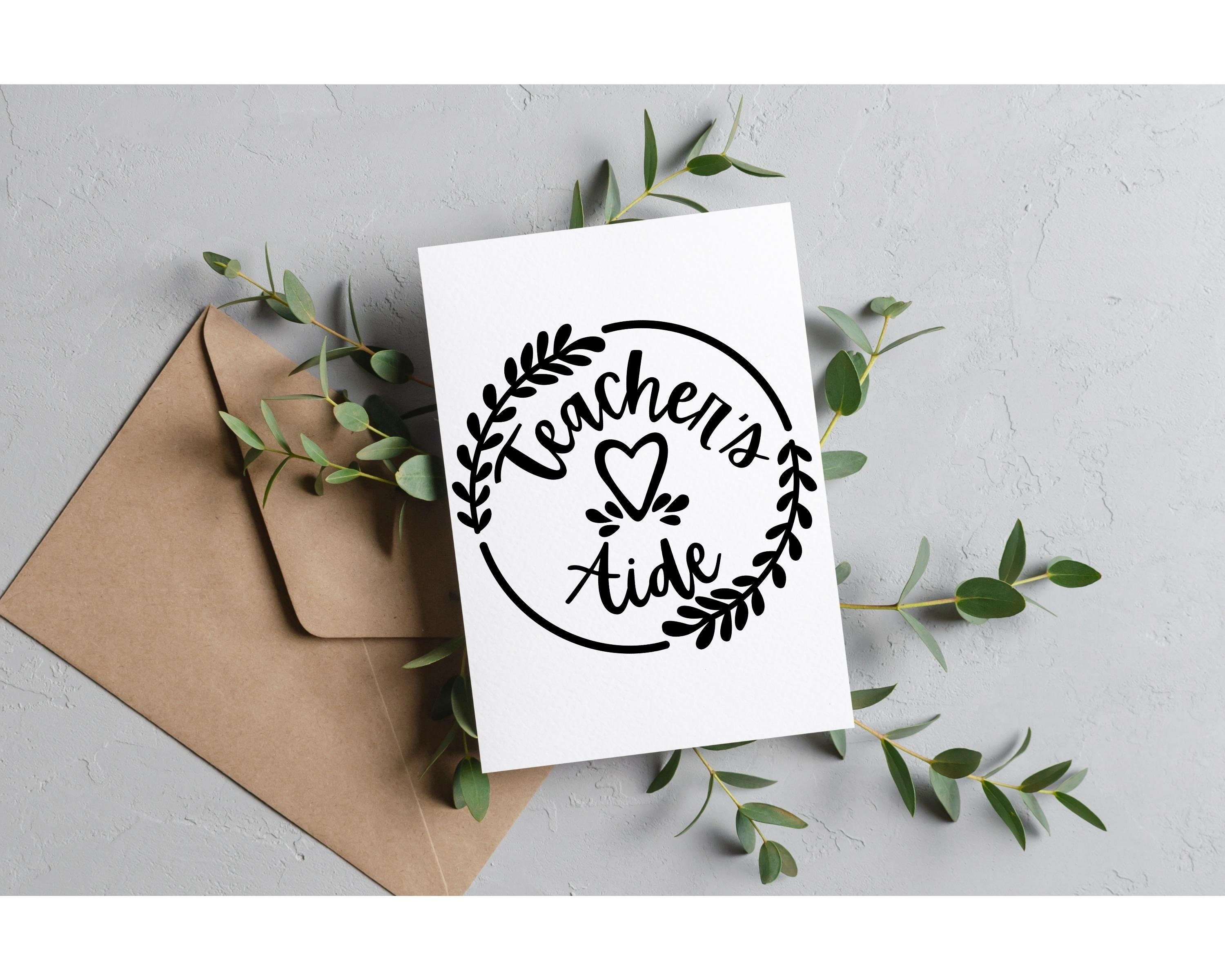 Teacher's Aide SVG Teacher's Aide PNG Teacher - Etsy