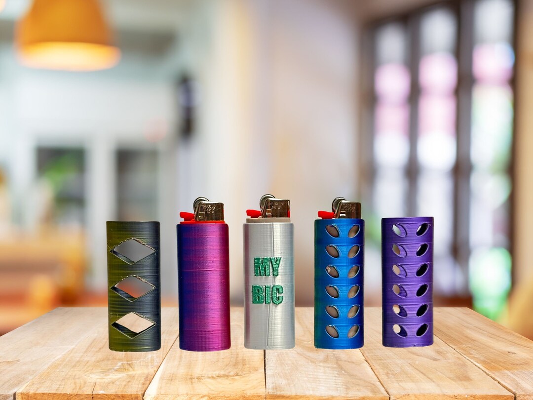 Customizable 3D Printed Bic Lighter Case Personalized Design for Your ...