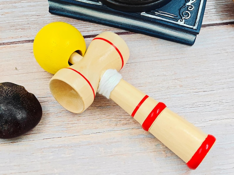 Custom Japanese Kendama - Carved Wooden Toy With Name Customization ...