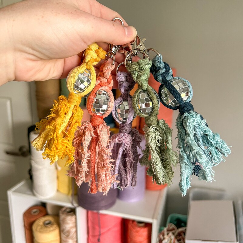Macrame Keychain - Etsy