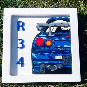 Nissan Skyline R34 Hand Made and Painted Artwork - Etsy