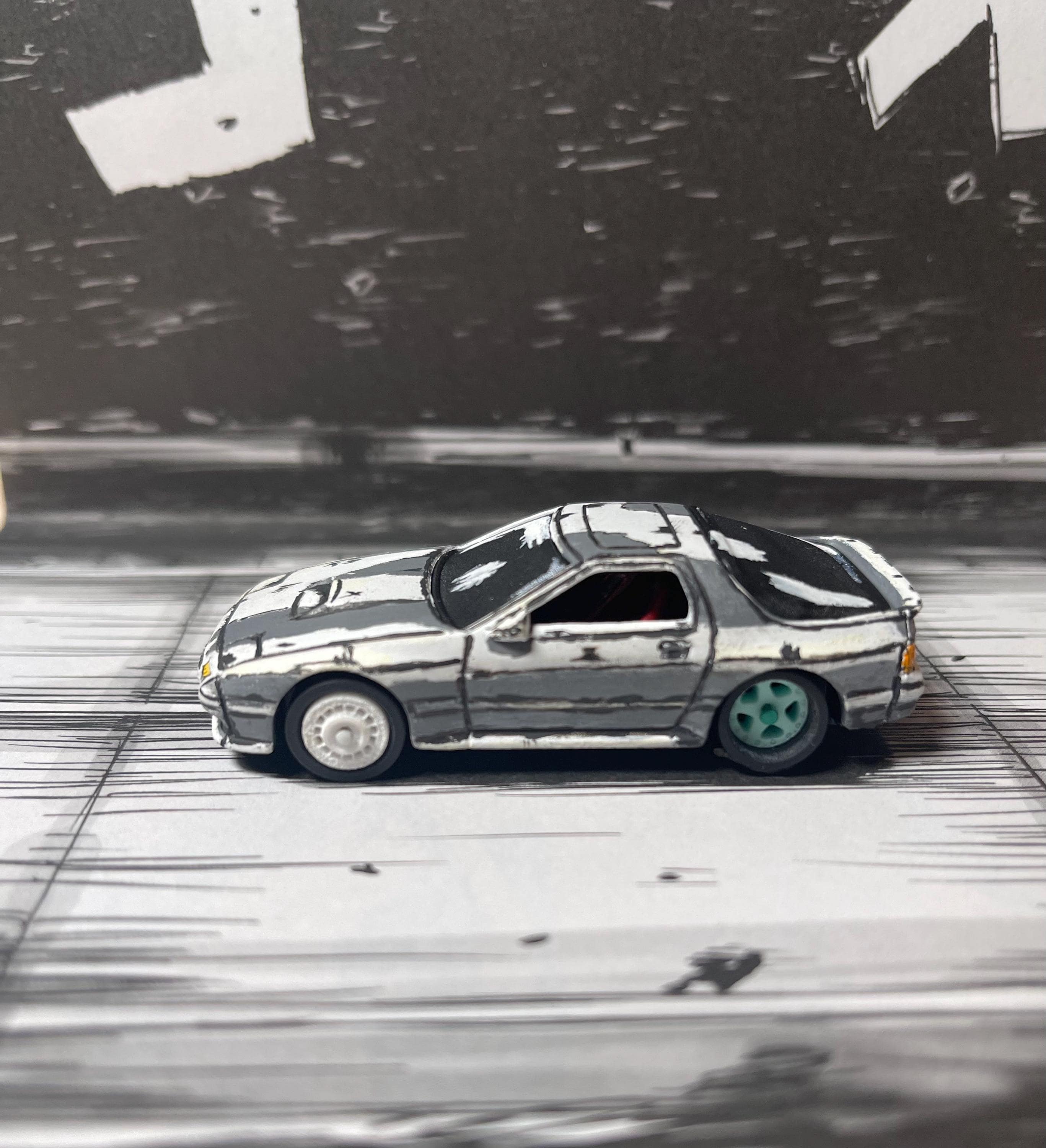 Mazda RX7 Fc,custom Diecast Cars, Hot Wheels, Matchbox, Customized Hot ...