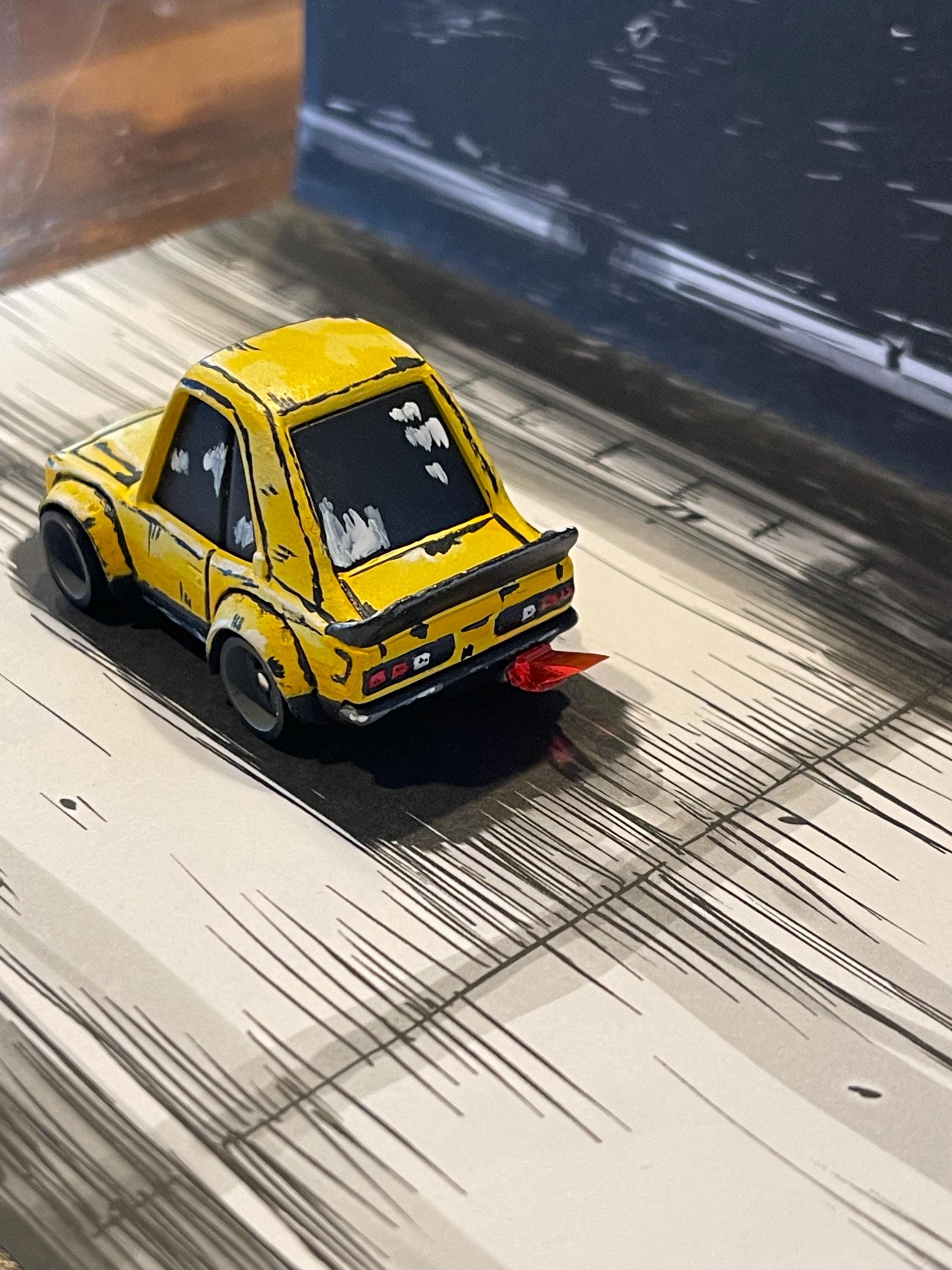 Custom Diecast Cars, Hot Wheels, Mazda Rx3, Manga Paint Job ,matchbox ...