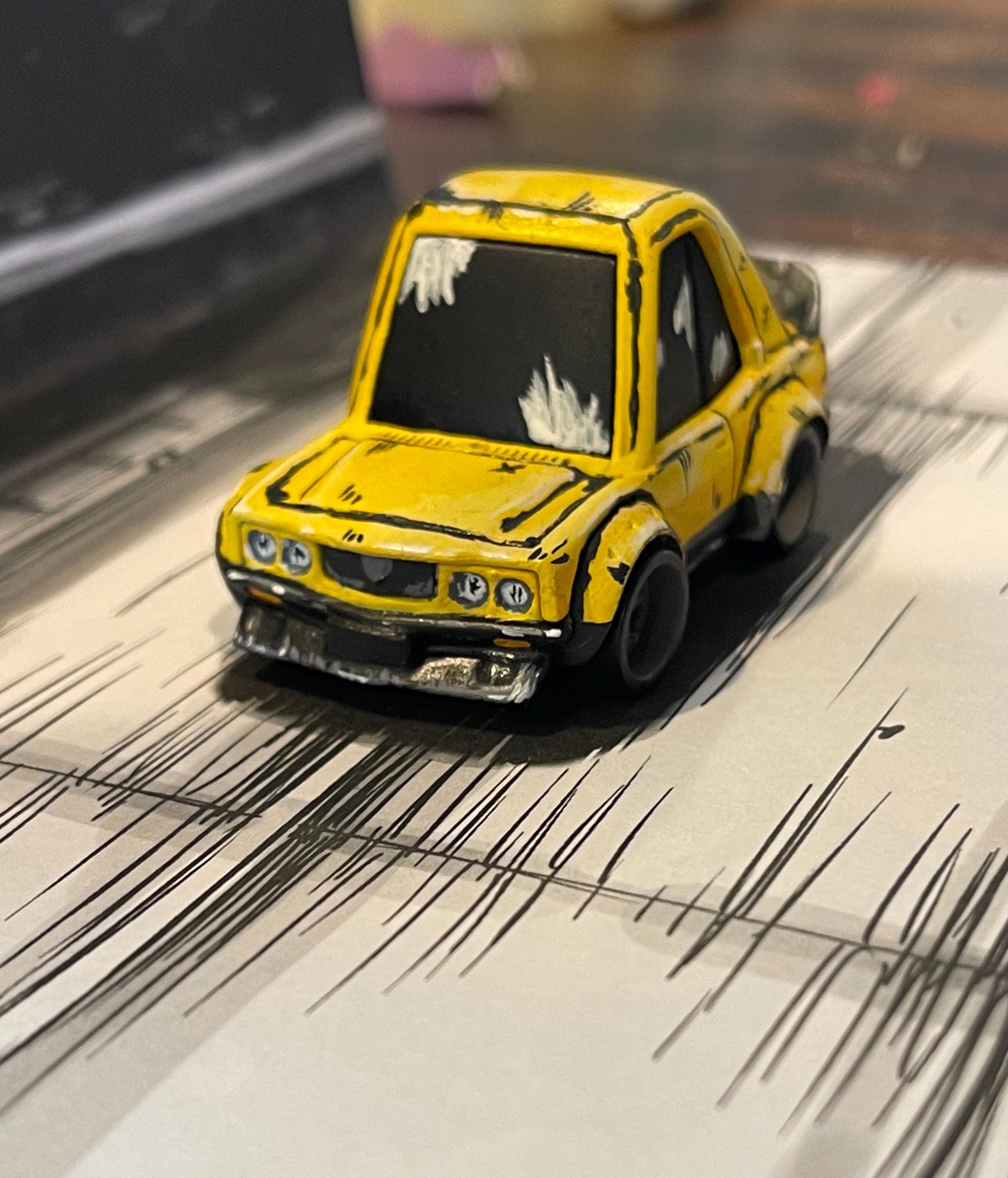 Custom Diecast Cars, Hot Wheels, Mazda Rx3, Manga Paint Job ,matchbox ...
