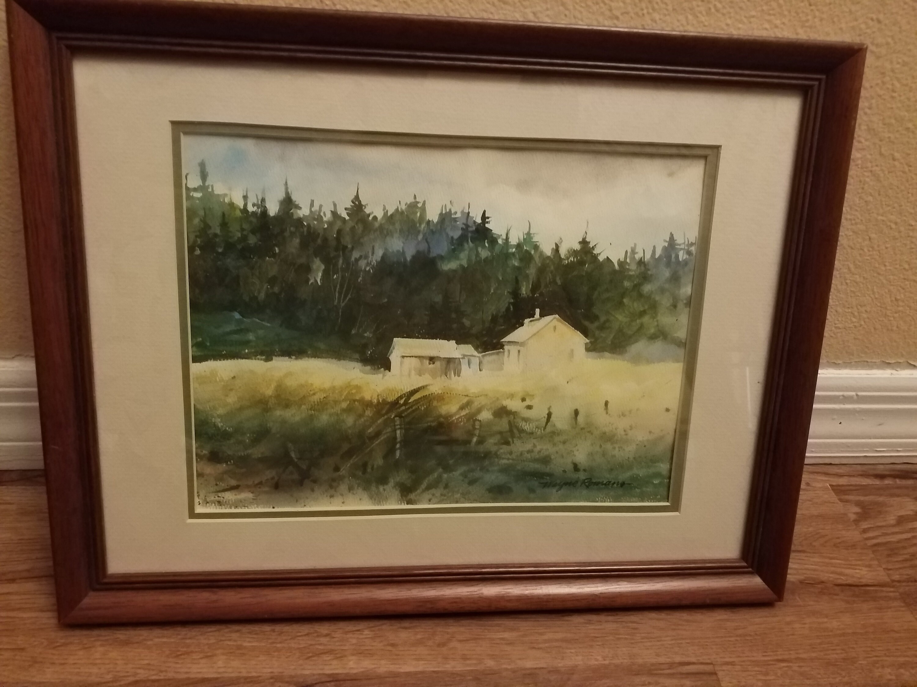 Vintage Wayne Romans Watercolor Painting, Signed - Etsy