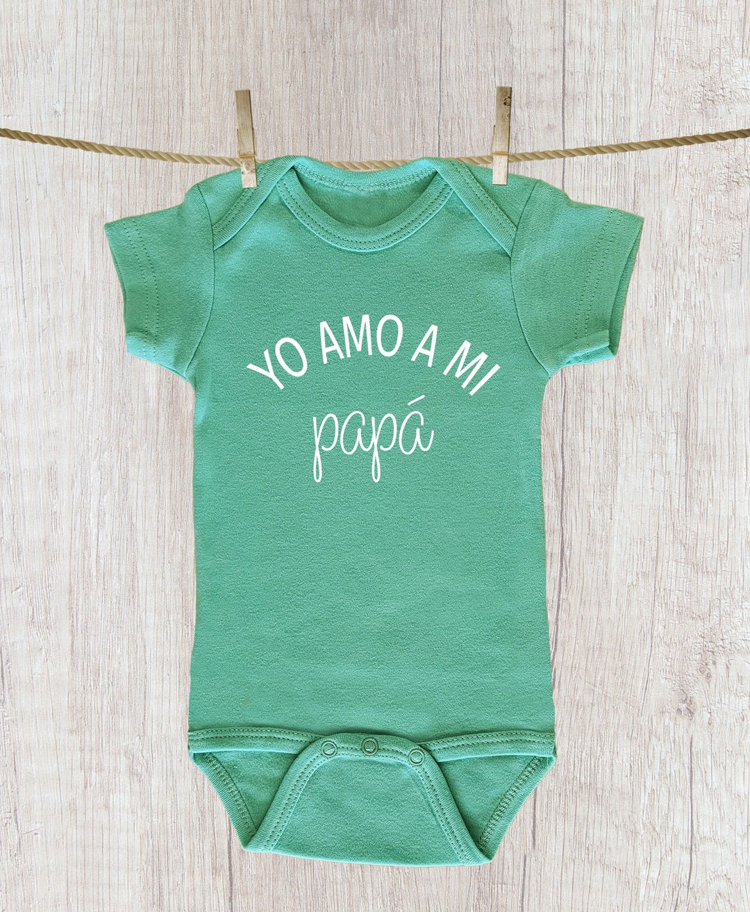 Yo Amo A Mi Papa Bodysuit, I Love My Papa Tee, Baby Unisex Clothing ...