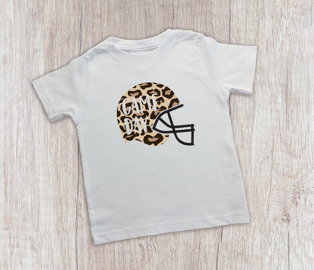 Leopard Print Football Helmet Shirt, Animal Print Sports Bodysuit ...