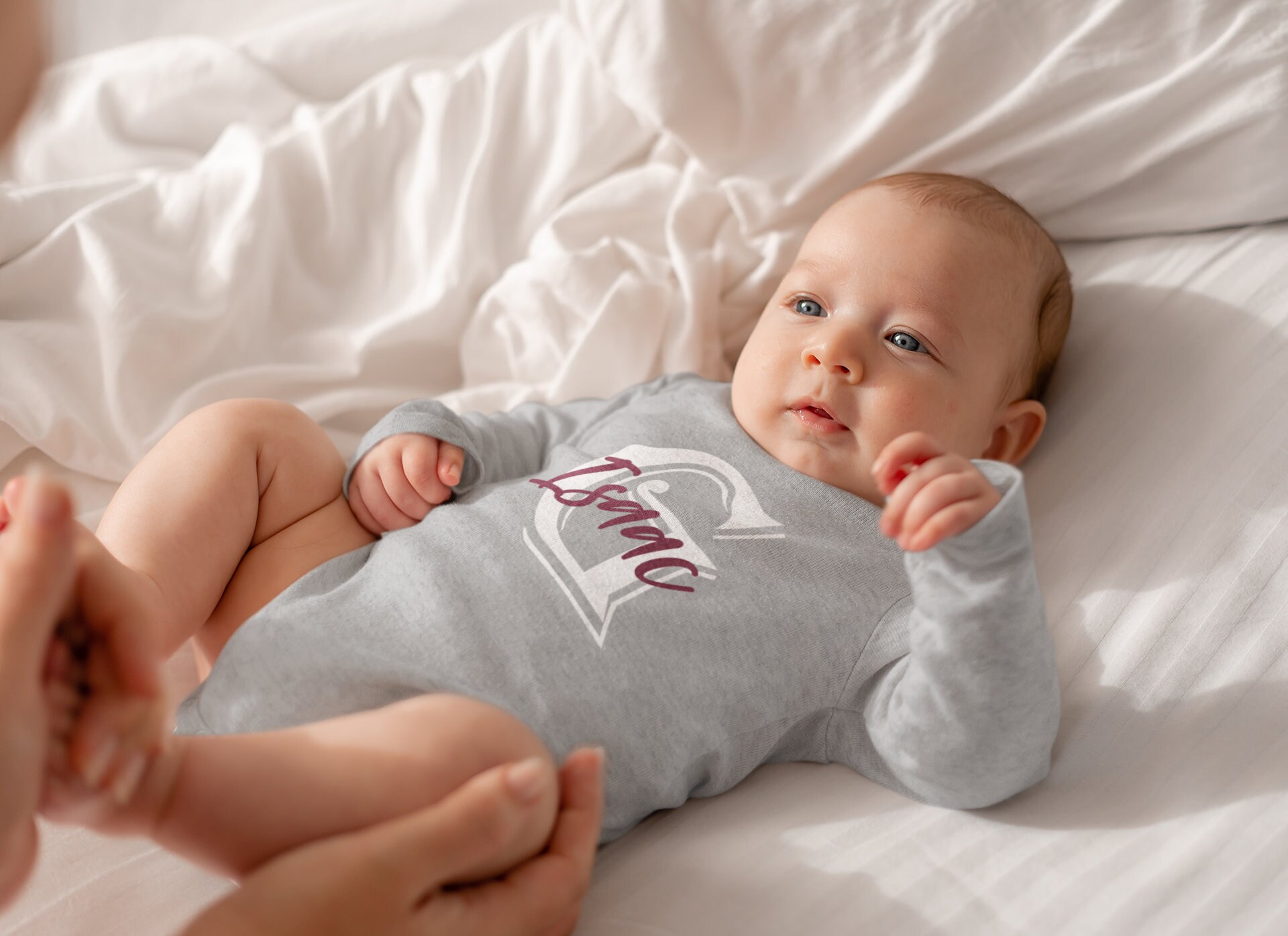Baby Monogrammed Set, Monogram Bodysuit, Personalized Baby Hat ...