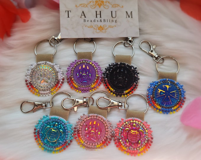 Beaded Keychain Indigenous-style - Etsy