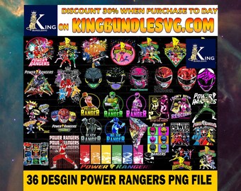Power Rangers Svg Cricut - Etsy