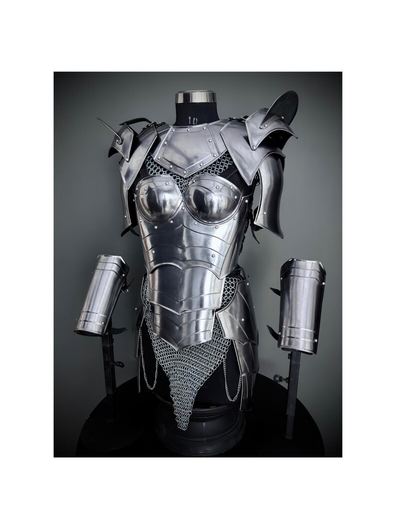 Brave Lady Knight Armor – Medieval Fantasy Costume for Cosplay & LARP ...