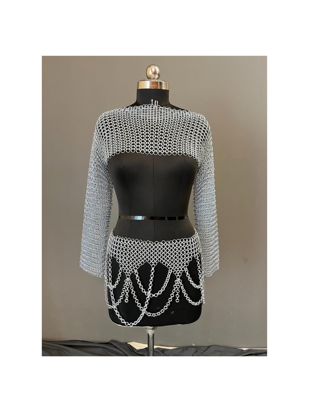 Handmade Steel Chainmail Shrug & Skirt: Cosplay Costume Set - Etsy