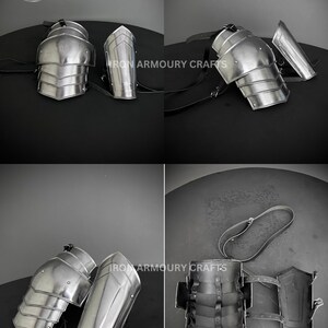 Medieval Knight Shoulder & Bracer Armor, Larp Armor,fantasy Armor ...