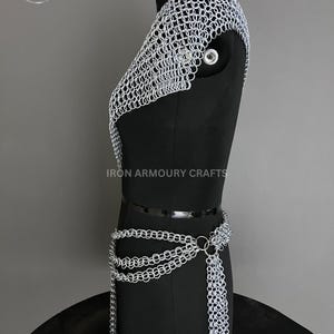 Handmade Steel Chainmail Top & Belt: Viking Ren Faire Cosplay Armor - Etsy