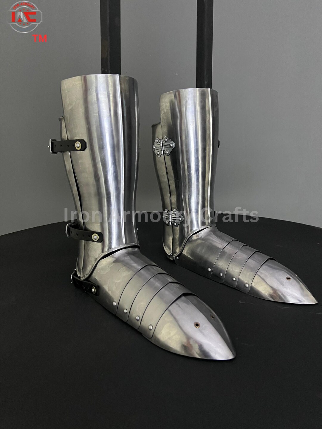 Medieval Knight Leg Guard, Sabaton Armor, Larp Armor, Cosplay Armor ...