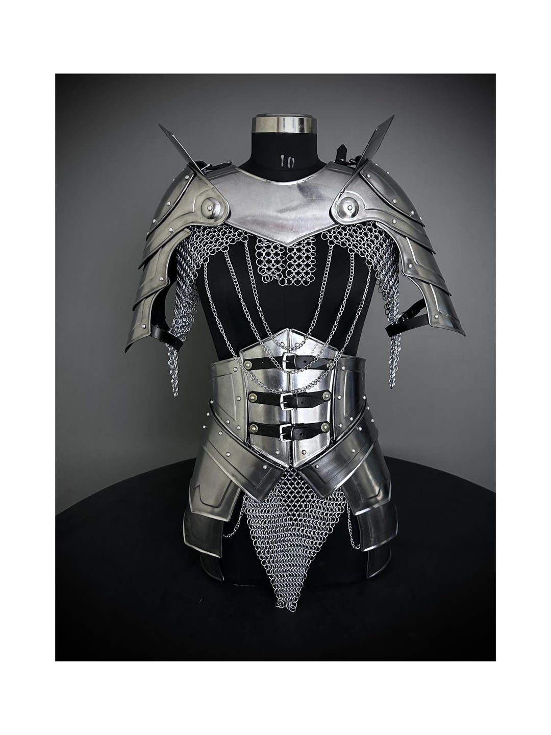 Medieval Steel Gorget Pauldron Armor, Chainmail, LARP Cosplay - Etsy