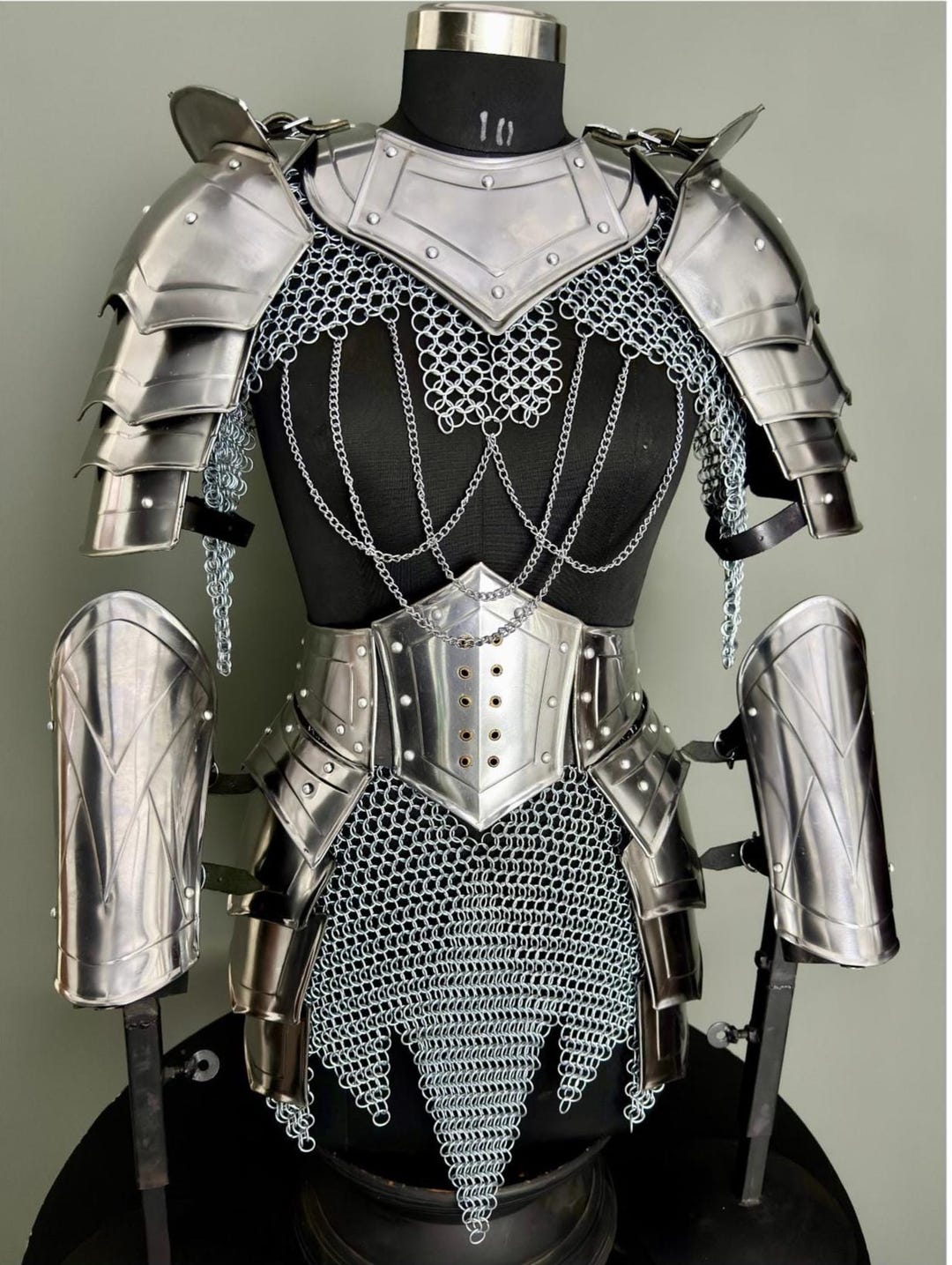 Medieval Handcrafted Steel Armor Set – Cuirass, Gorget, Pauldrons and ...
