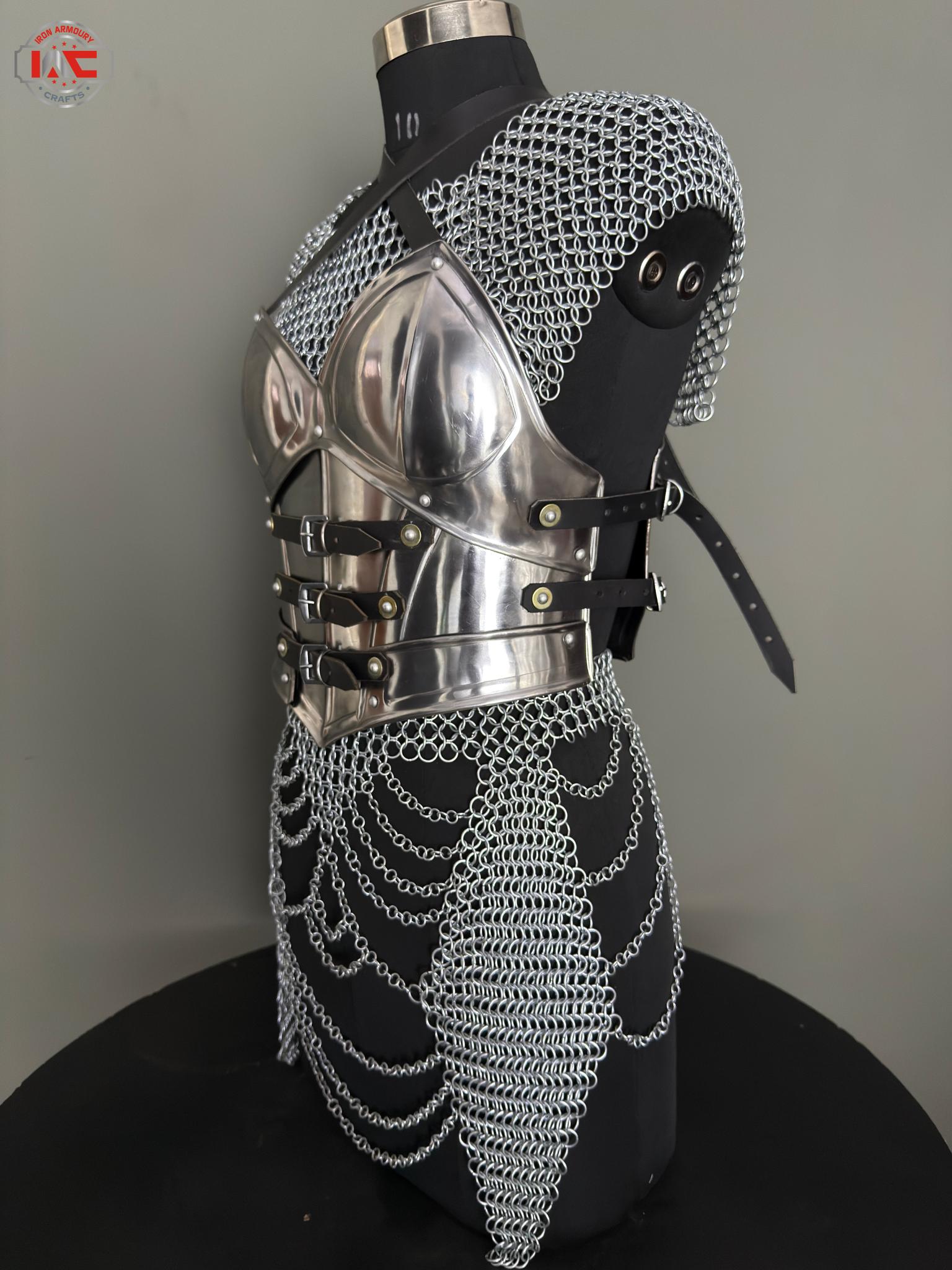 Medieval Knight Female Armor Set – Ideal for LARP, Cosplay, and ...