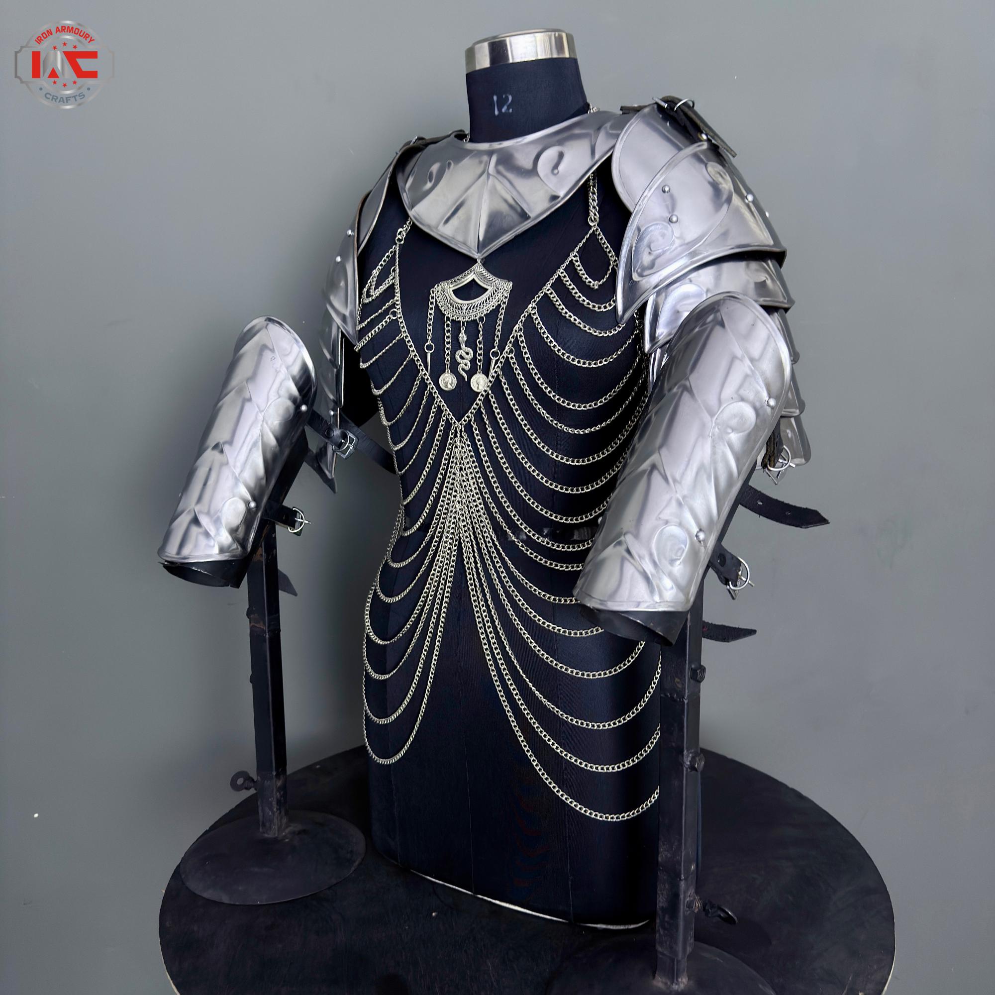 Steel Chainmail Armor Set, Larp Cosplay Wedding Costume - Etsy