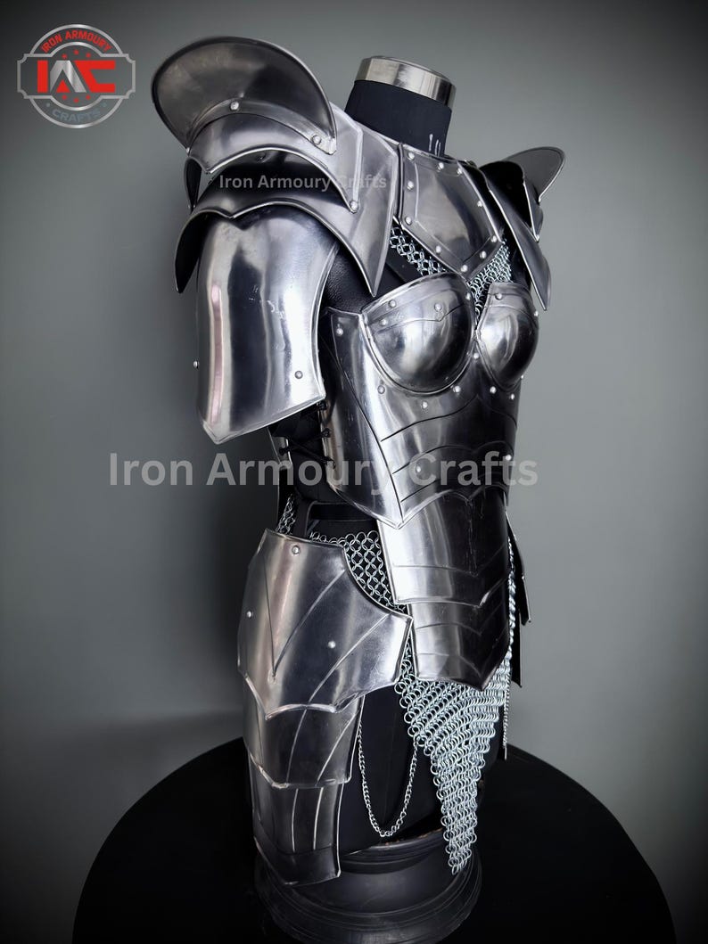 Brave Lady Knight Armor – Medieval Fantasy Costume for Cosplay & LARP ...