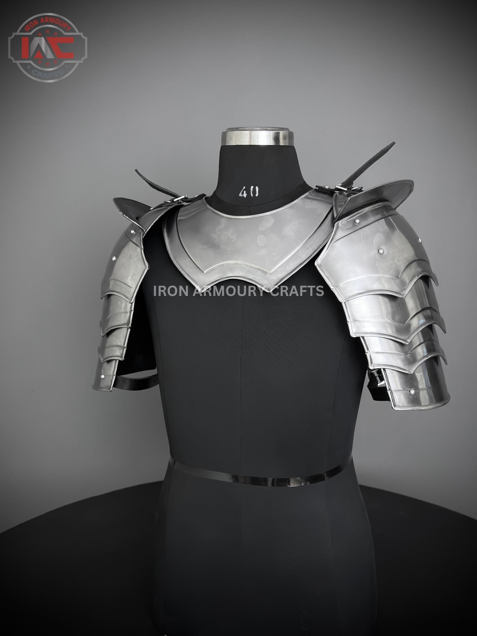 Medieval Knight Gorget&pouldron Armor, Larp Armor Costume, Cosplay ...