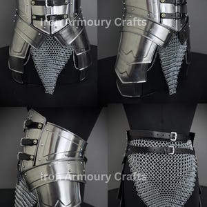 Medieval Steel Corset Armor: Chainmail Skirt, SCA LARP Cosplay - Etsy