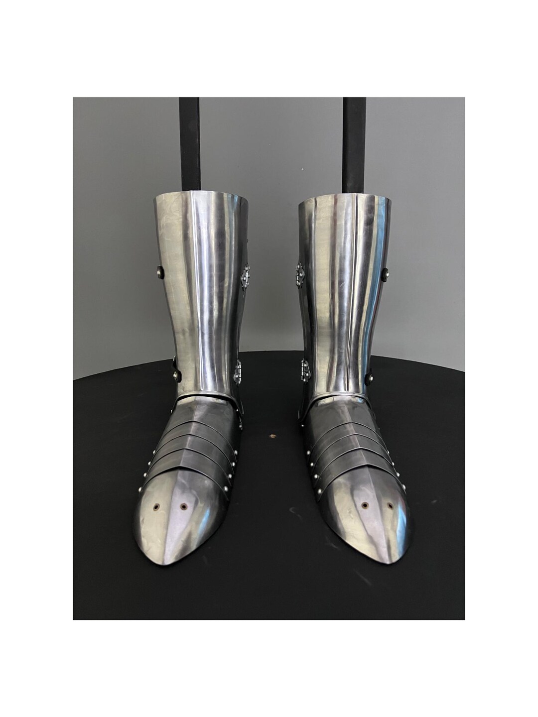 Medieval Knight Leg Guard, Sabaton Armor, Larp Armor, Cosplay Armor ...