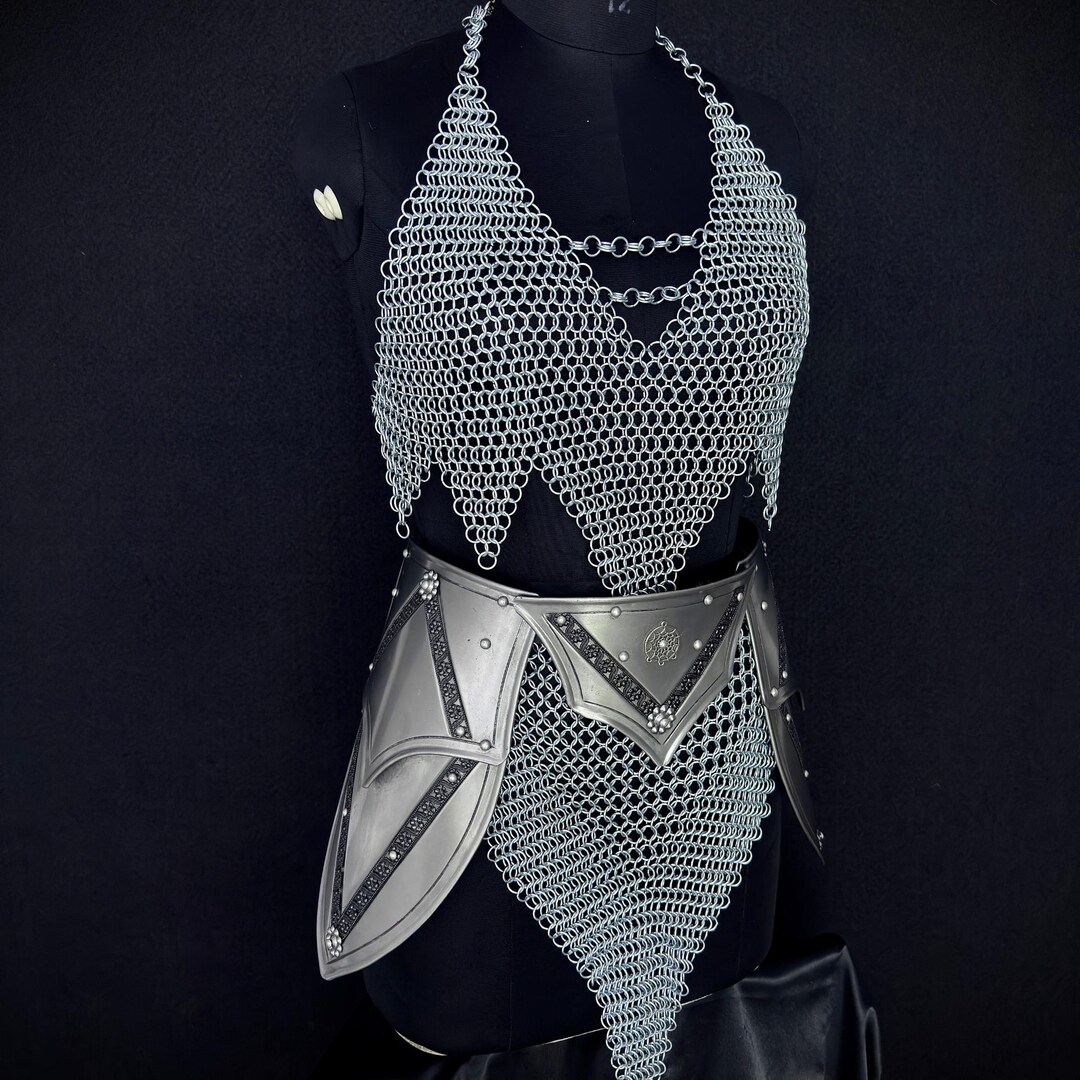 Steel Chainmail Armor Set: Larp Cosplay Wedding Costume - Etsy UK