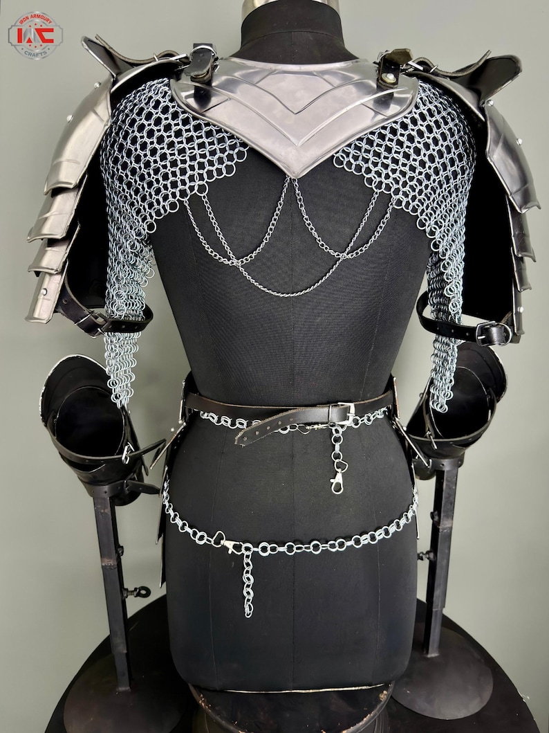 Medieval Handcrafted Steel Armor Set – Cuirass, Gorget, Pauldrons and ...
