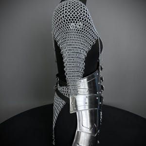 Medieval Corset Armor, Steel Chainmail Top & Skirt, SCA LARP Cosplay - Etsy