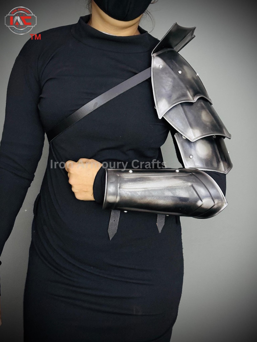 Medieval Knight Shoulder & Bracer Armor, Larp Armor,fantasy Armor ...