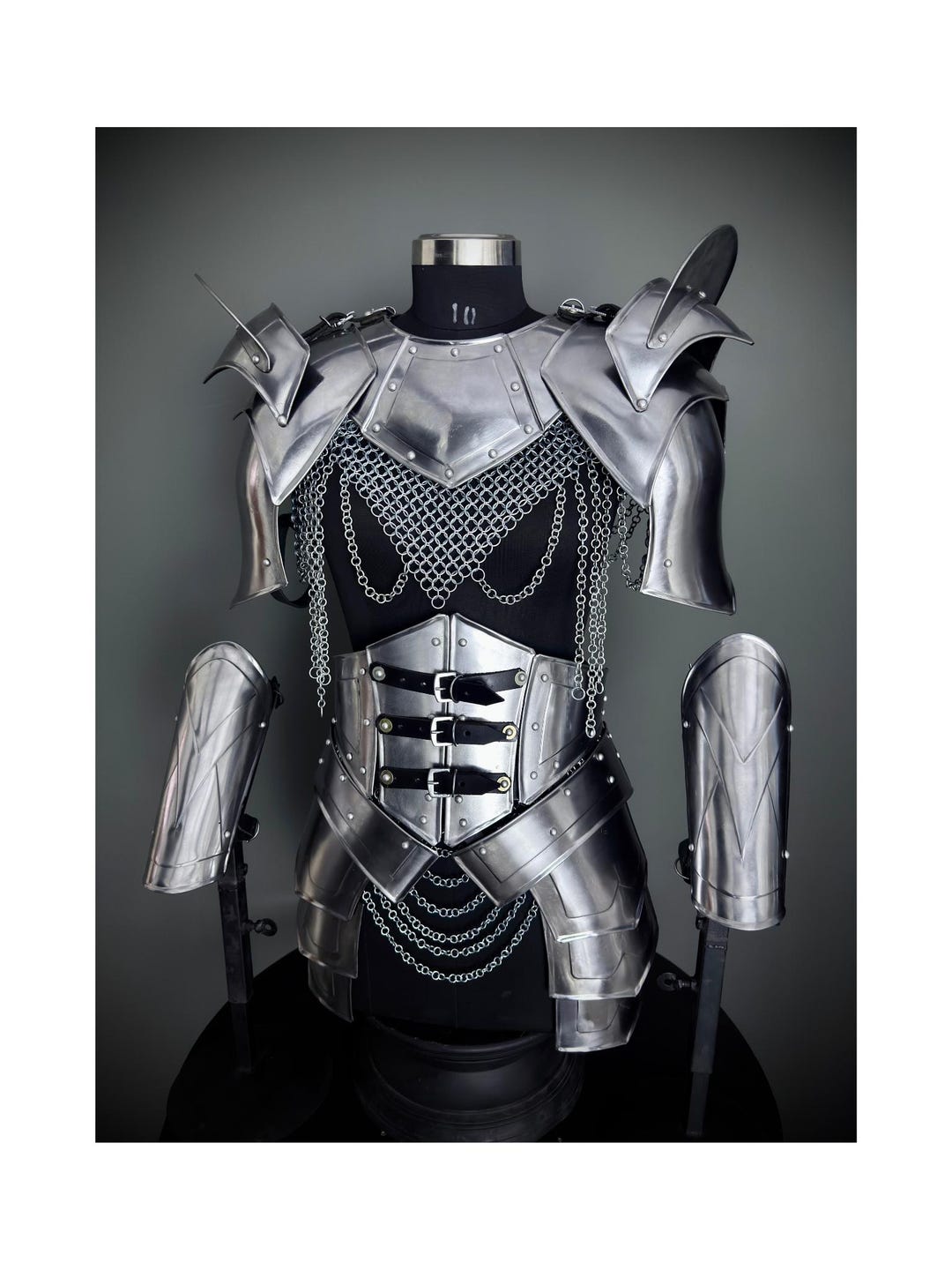Medieval Knight Cuirass Armor: 20 Gauge Steel Armor, SCA LARP Cosplay ...