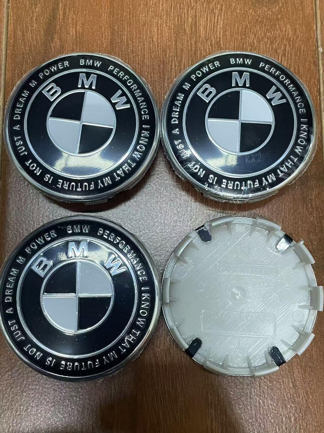 Set of 4 BMW 68MM 50th Anniversary Commemorative Edition Wheel Hub ...