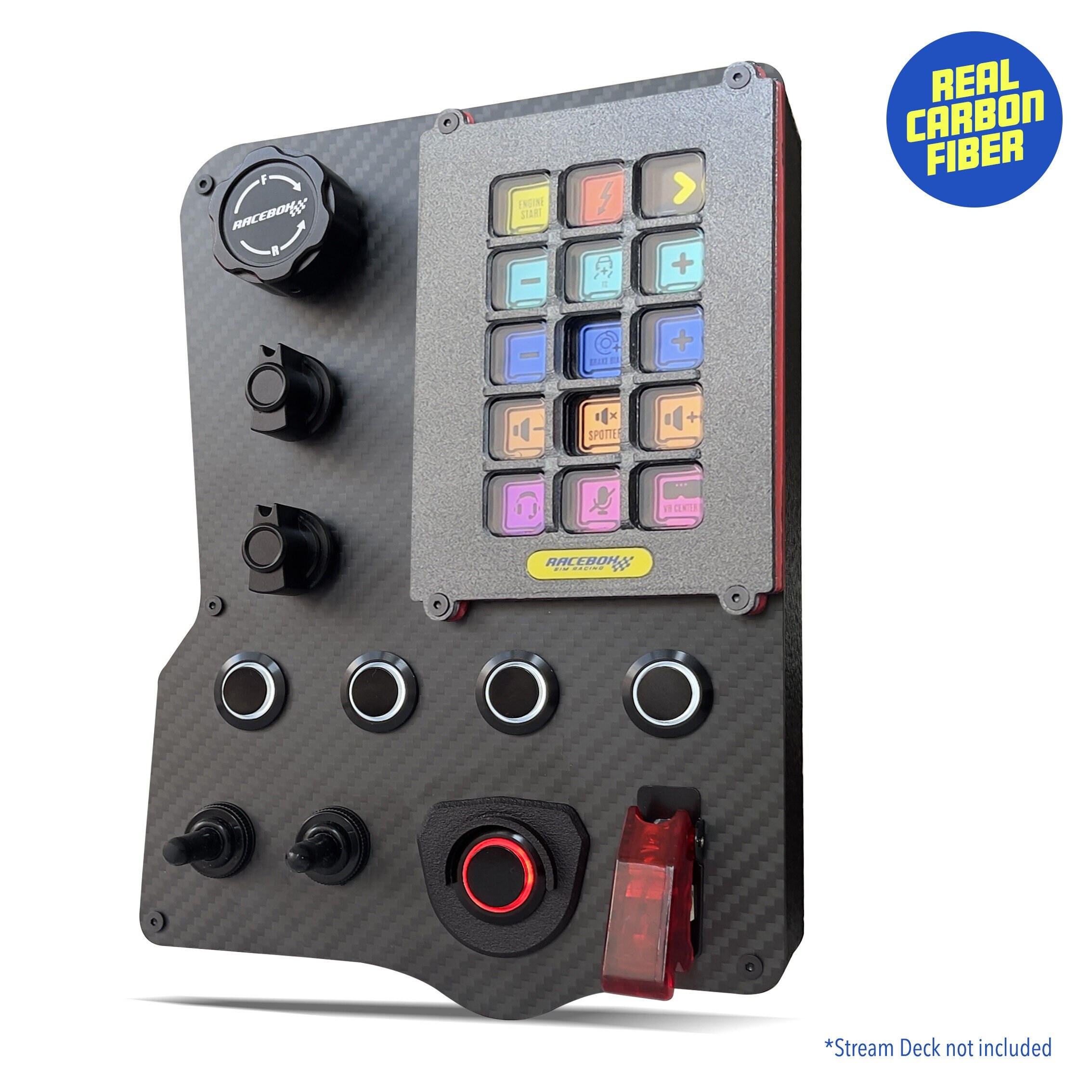 GTR Stream Deck Carbon Fiber Button Box - Etsy