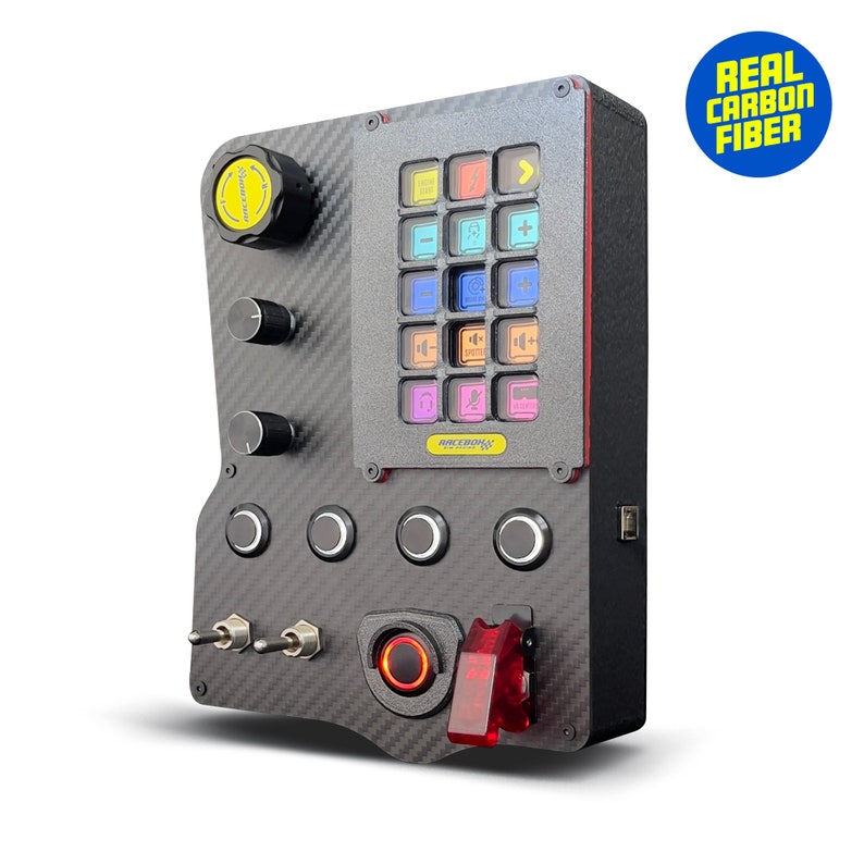 GTR Stream Deck Carbon Fiber Button Box - Etsy